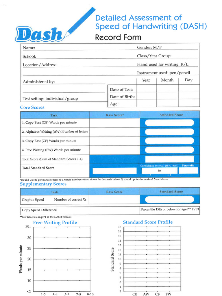 Cuadernillo DASH | PDF