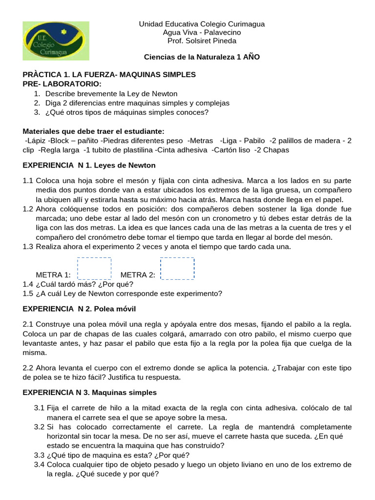 PRÀCTICA 1 CSN 1 AÑO | PDF