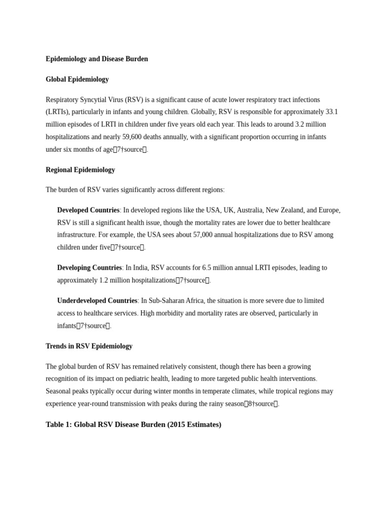 Numbered Formatted RSV Document | PDF | Vaccines | Epidemiology