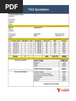 Quotation Format For Manpower Supply 01 | PDF | Taxes | Government Finances