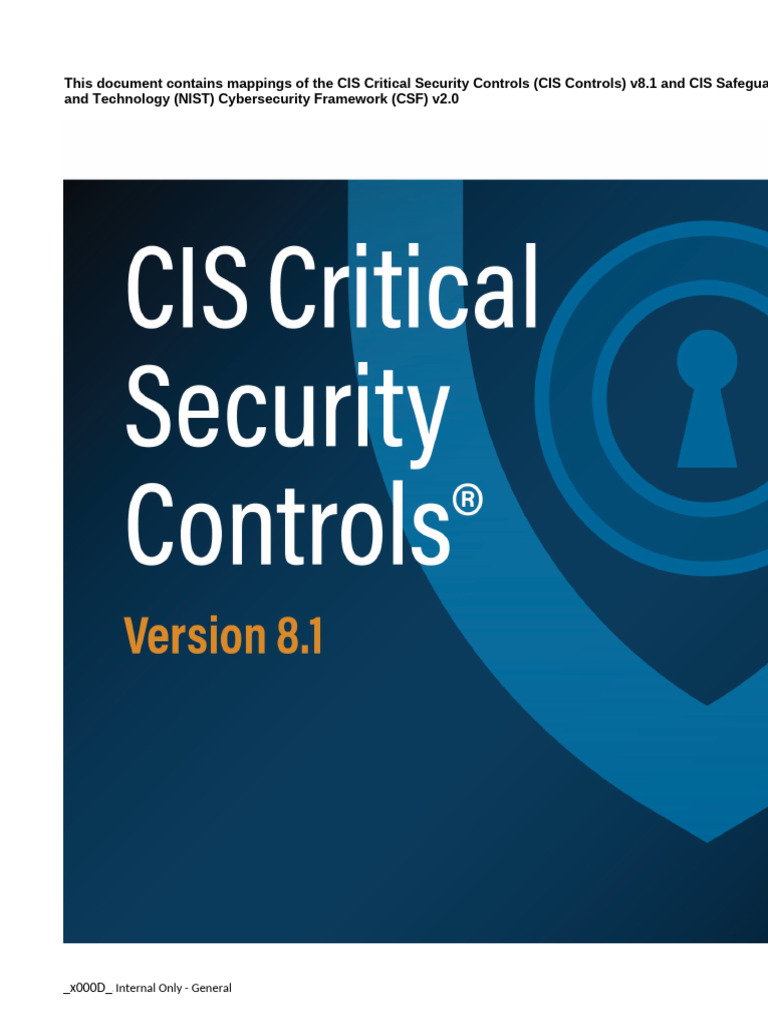 CIS Controls v8.1 Mapping To NIST CSF v2.0 6 24 2024 Final 1 | PDF ...