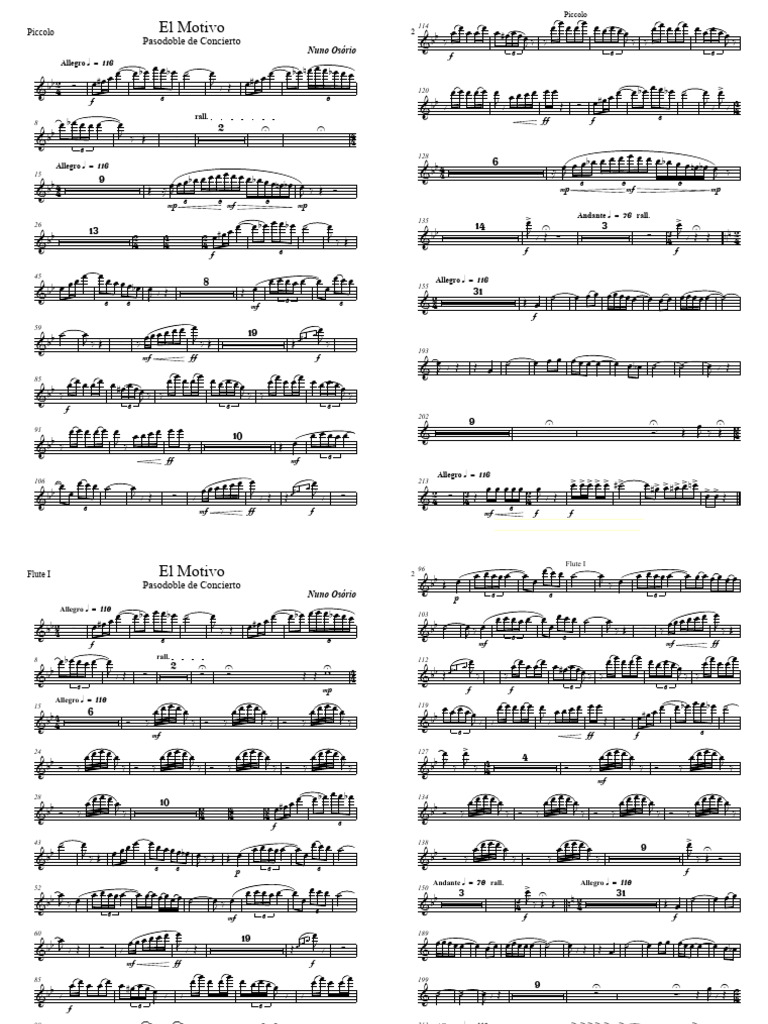 Partes El Motivo - A3 - Editado | PDF | Musical Forms | Elements Of Music