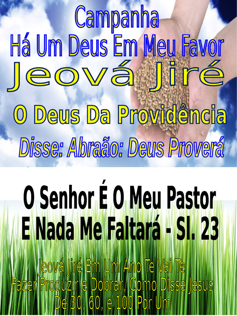 Cartaz Jeová Jiré Oficial | PDF