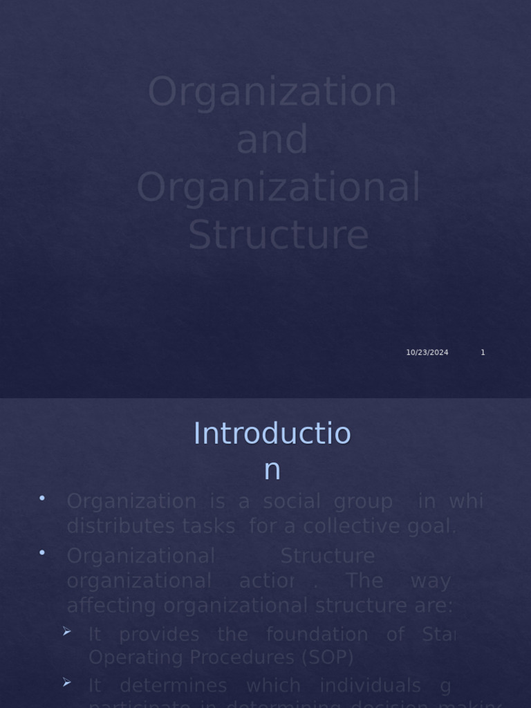 Organizational Structure | PDF | Organizational Structure | Matrix ...