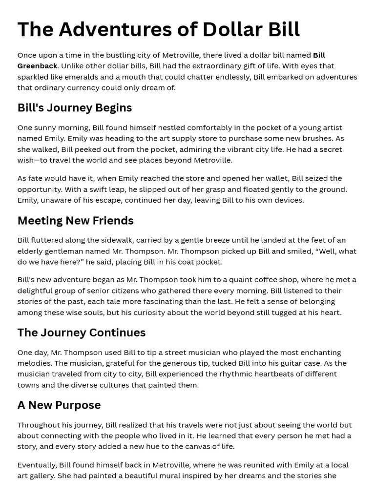 Bill Greenback's Journey of Connection | PDF