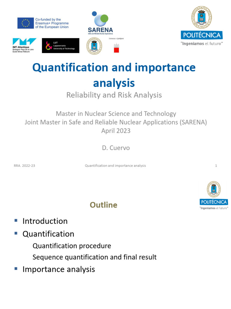 06 Quantification | PDF | Reliability Engineering | Applied Mathematics 06 Quantification | PDF | Reliability Engineering | Applied Mathematics