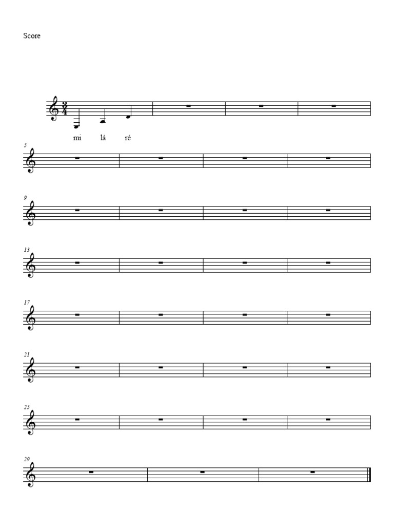 As Notas Mi Lá Ré | PDF