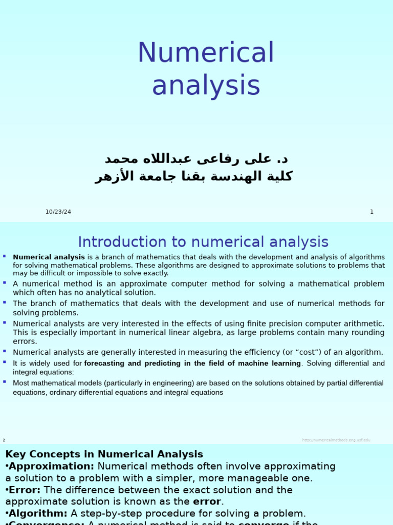 Lecture.1 - Numerical (Autosaved) | PDF | Numerical Analysis | Mathematics