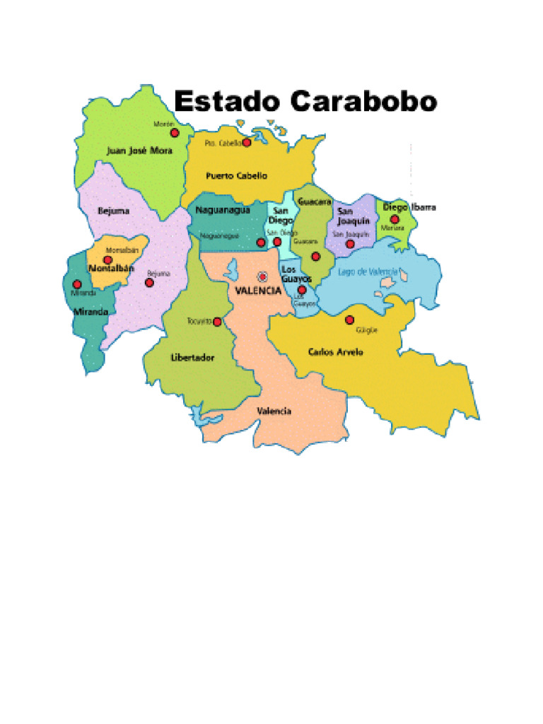 Mapa Del Estado Carabobo | PDF