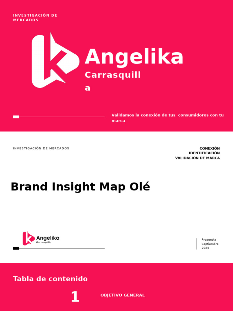 Propuesta Investigación de Mercado Brand Insight Map OLÉ - Septiembre ...