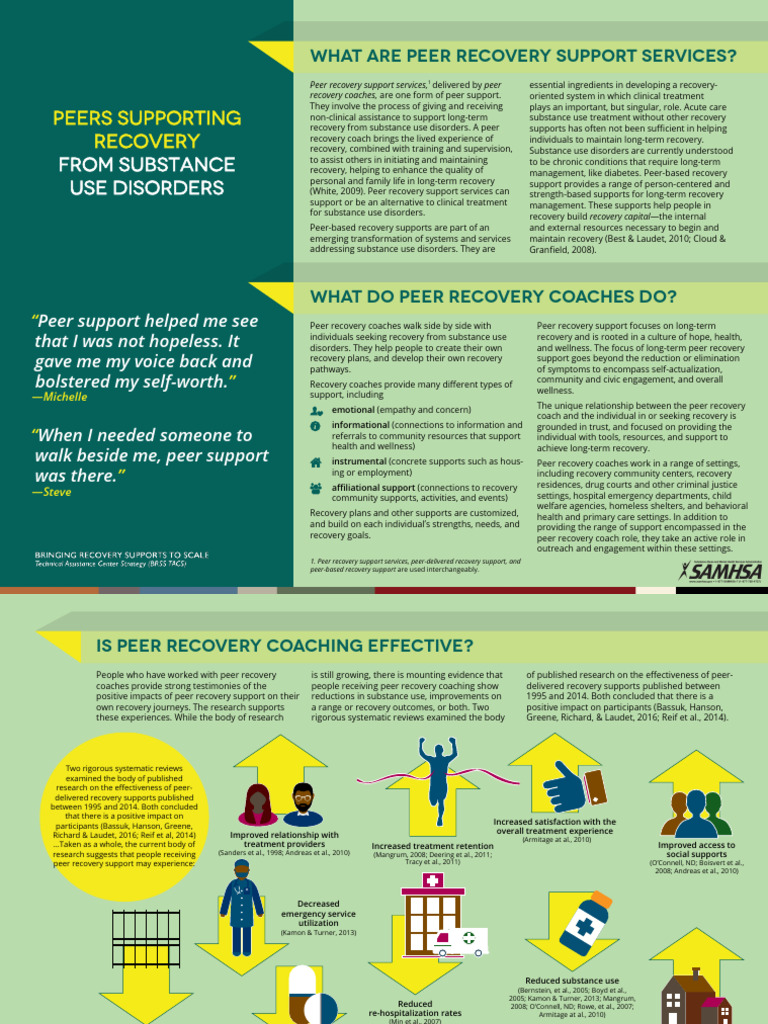 Peers Supporting Recovery From SUDs - SAMHSA - 2017 | PDF | Substance Abuse | Drug Rehabilitation