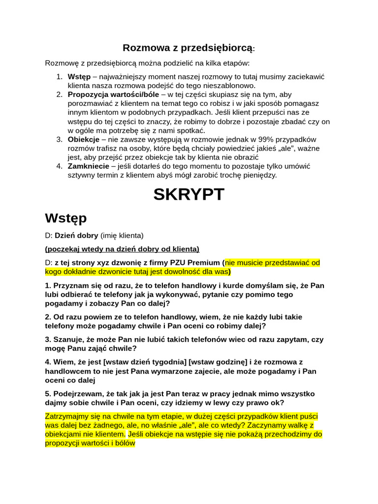Skrypt TM 6.0 | PDF