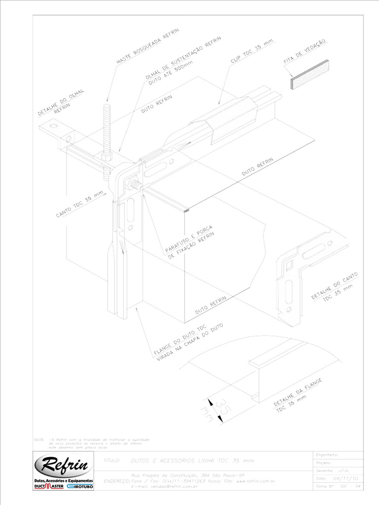21 Detalhe Duto TDC 35mm | PDF