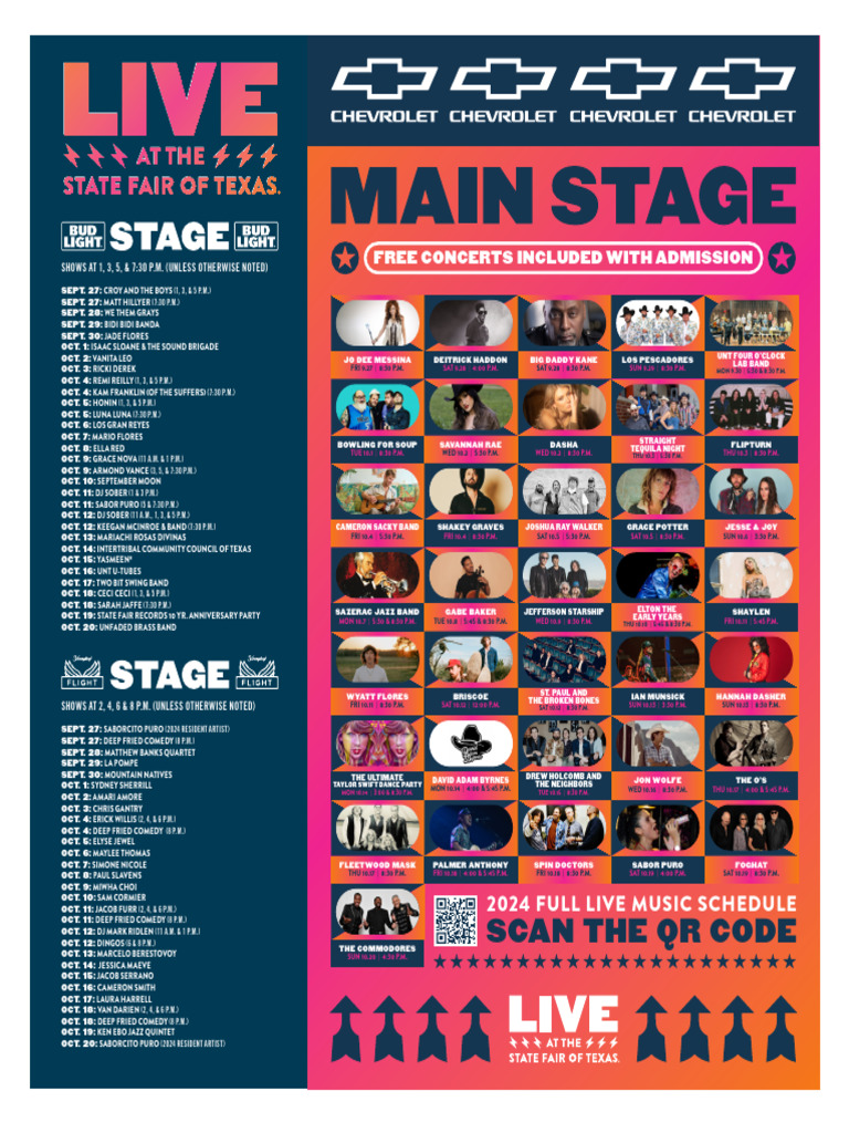 2024 SFT Music Schedule | PDF