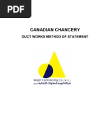 Method Statement For Vav Units Installation | PDF