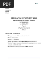 Geography Exam For S2 | PDF | Rwanda | Geography