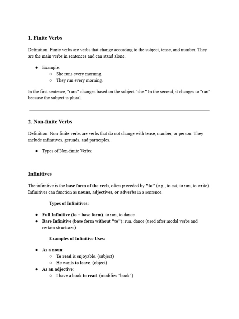 Classification of Verbs | PDF | Verb | Subject (Grammar)