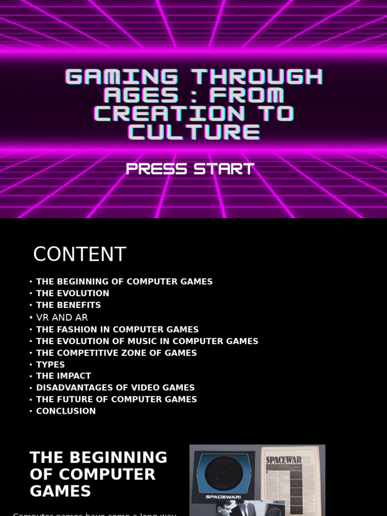 Gaming Through The Ages | PDF | Video Games | Virtual Reality