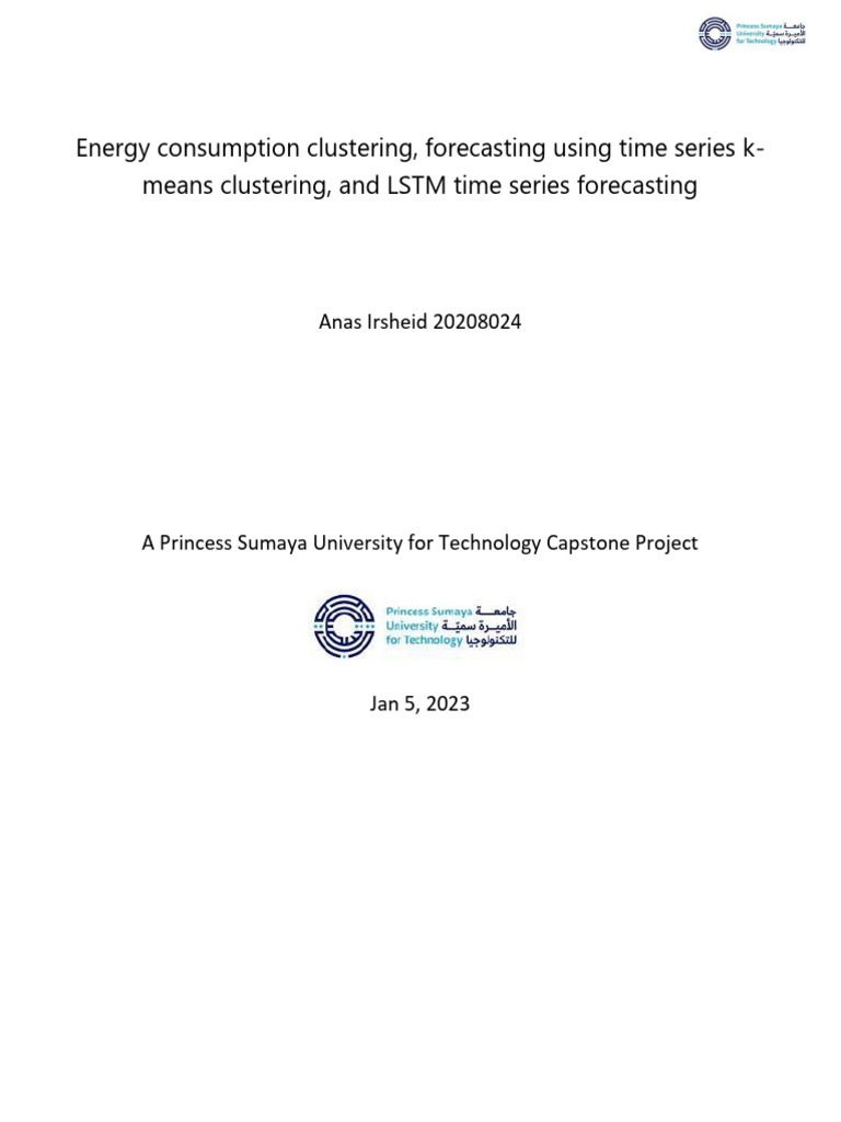 Energy Consumption Clustering Forecasting Using Time Series K Means Clustering And Lstm Time
