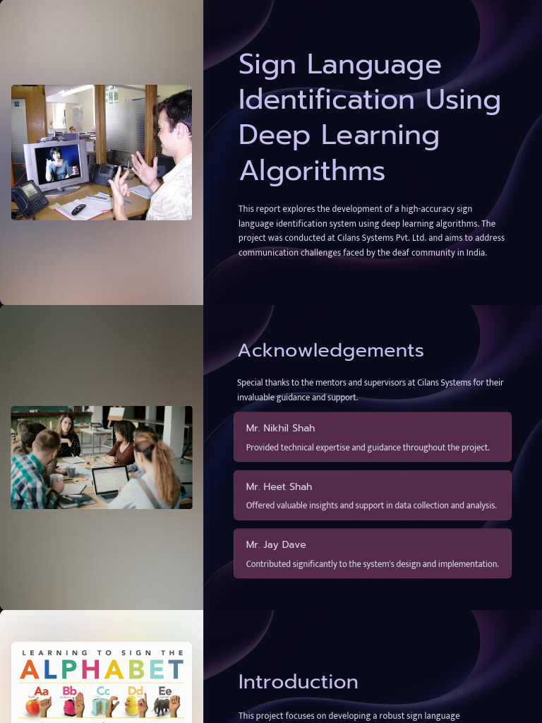 Cilan TanmayGoel Seminar2 | PDF | Deep Learning | Sign Language