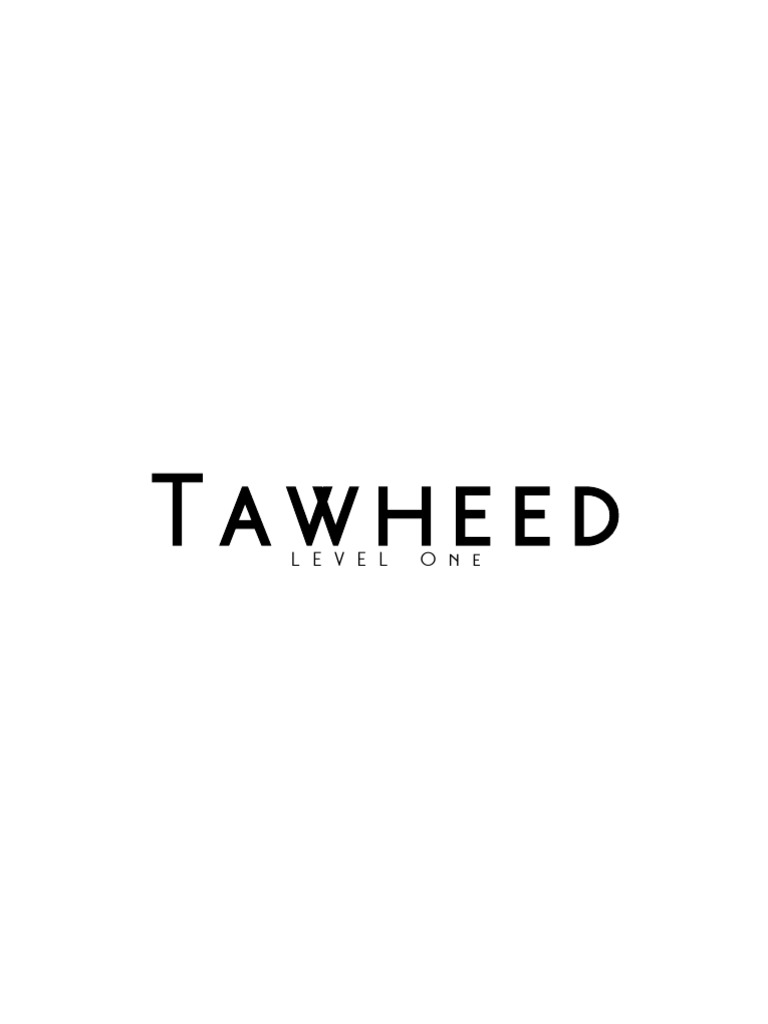 Tawheed 1 Fanar | PDF
