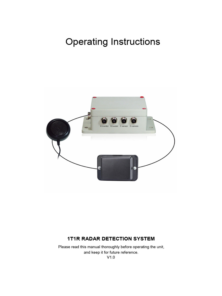 Operating Instructions - Greensight Radar System 1T1R | PDF | Usb | Installation (Computer Programs)
