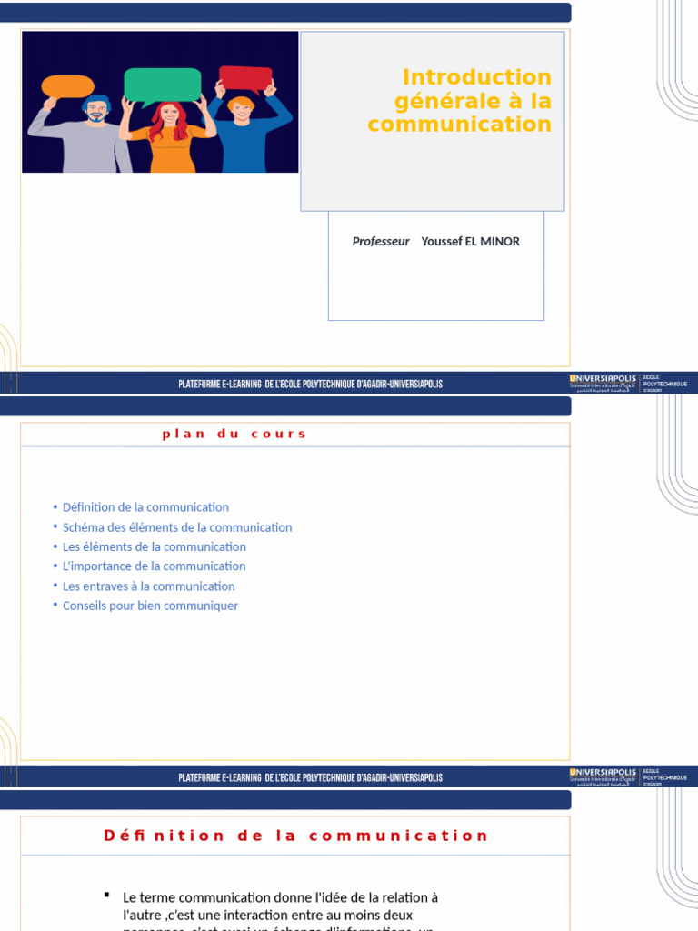 Introduction À La Communication | PDF | la communication