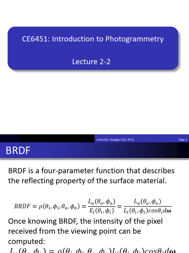 Lecture 2 2 | PDF | Reflection (Physics) | Light