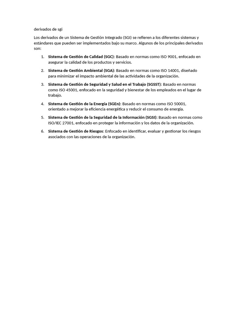 Derivados de Sgi | PDF