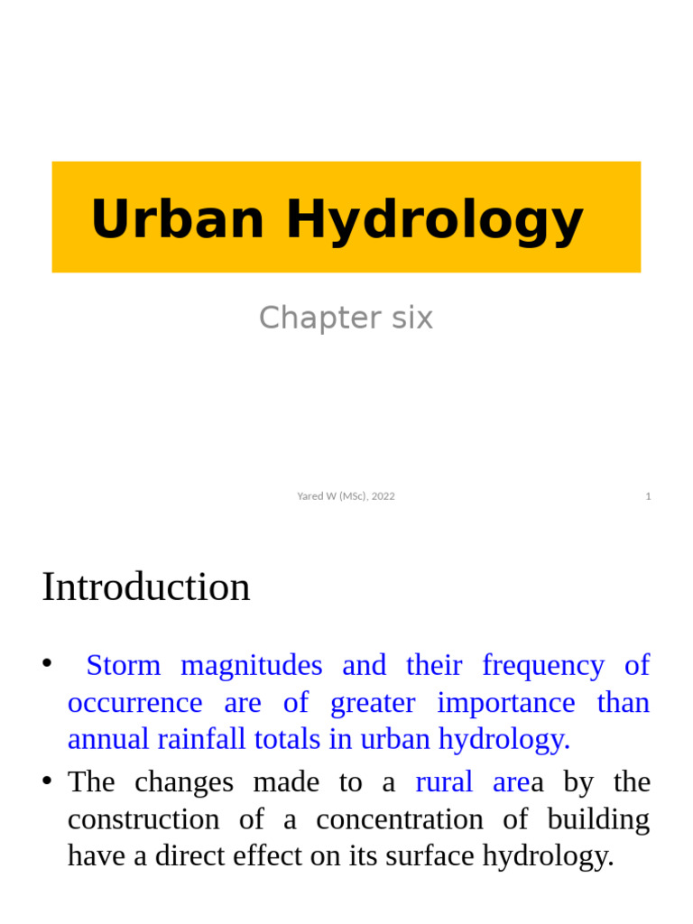 Chap 6 | PDF | Discharge (Hydrology) | Hydrology