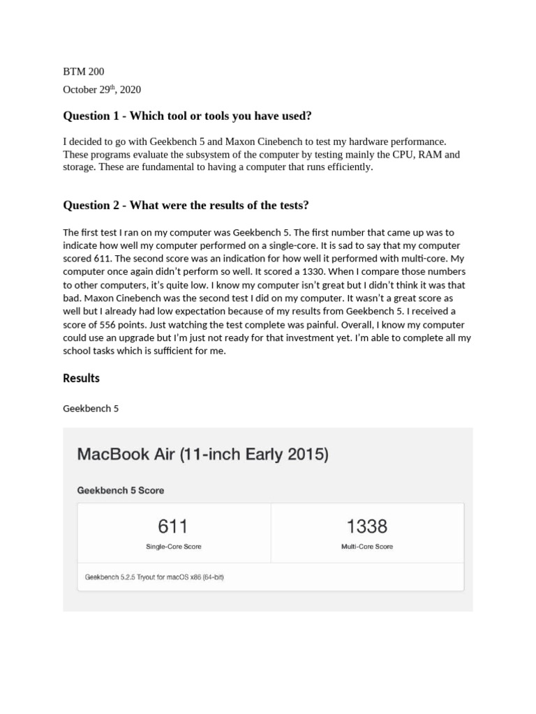 BTM 200 - Assignment 2 | PDF