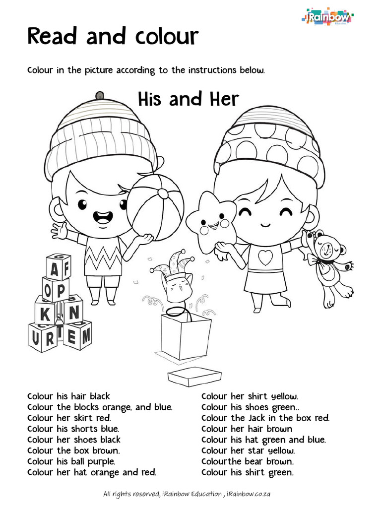 Irainbow Read and Colour | PDF