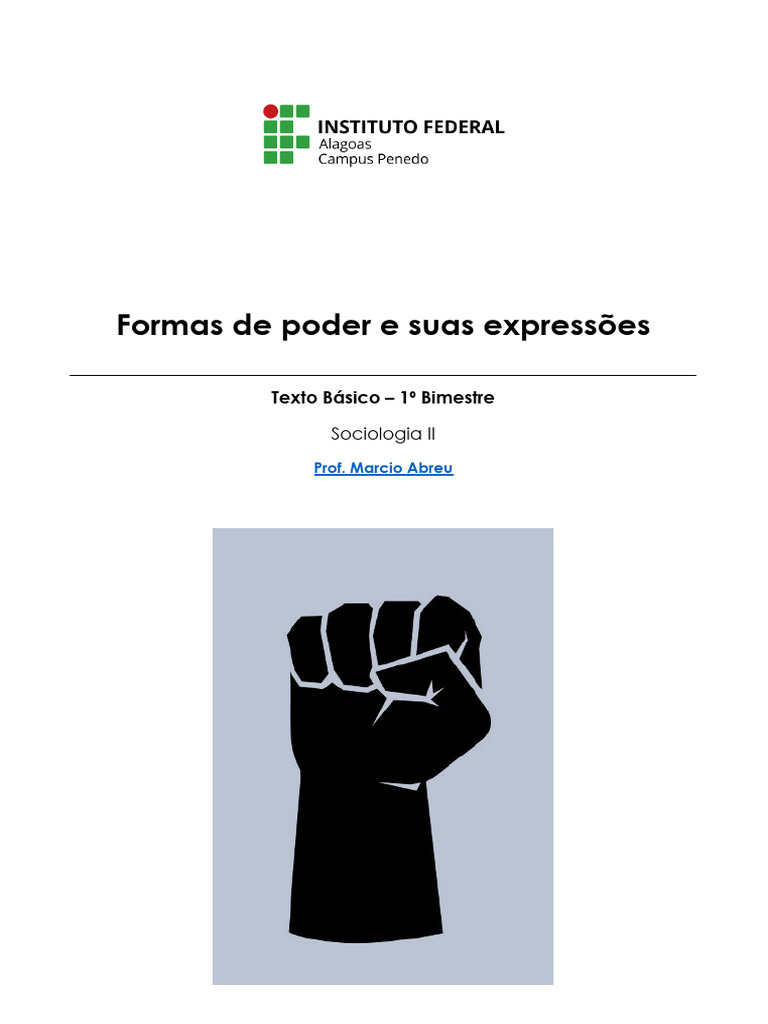 1º Bimestre - Texto Básico - Formas de Poder e Suas Expressões | PDF ...