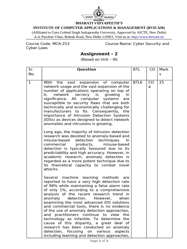 Assignment - 2 Based On Unit III | PDF | Information Technology ...