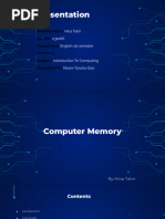 Computer Memory Presentation | PDF