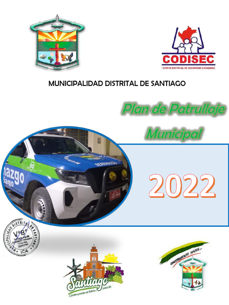Plan de Patrullaje Municipal 2022-Con Mapas Actualizados | PDF | Santiago | Policía