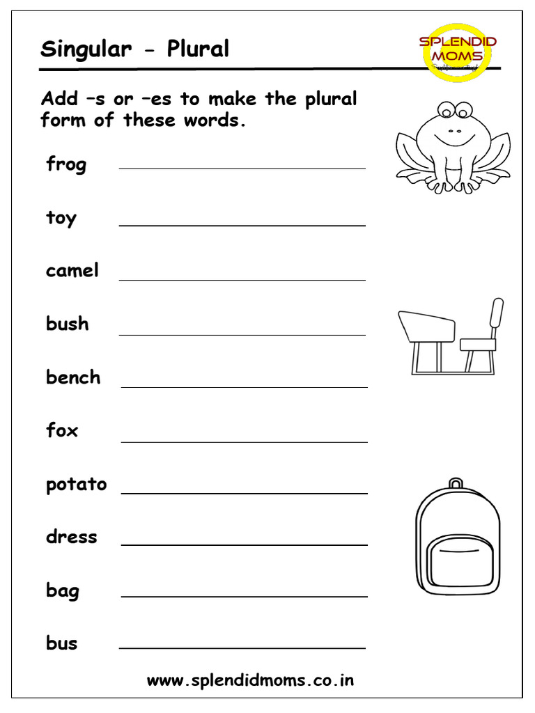 Singular Plurals Worksheets 2 | PDF