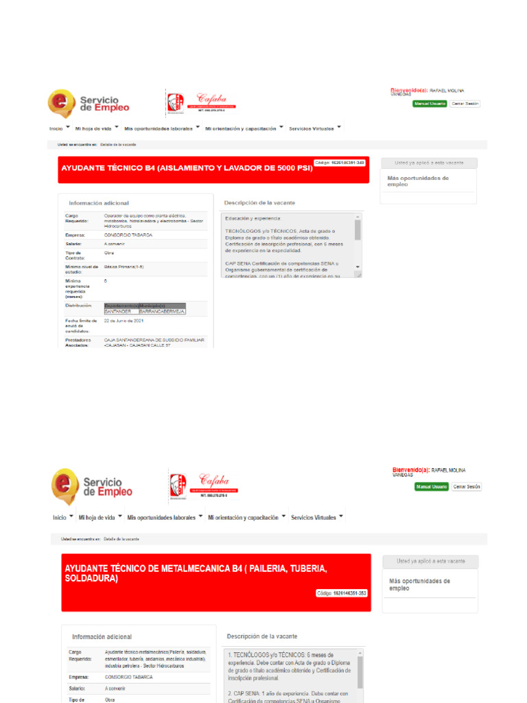 Postulaciones Tabarca | PDF