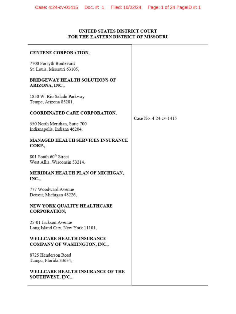 Centene Corp. vs. HHS: Medicare Star Ratings Dispute | PDF | Medicare ...