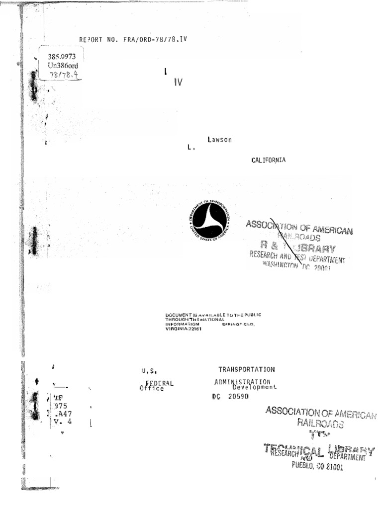 DOT FRA ORD 78 78 IV 1979 - Wayside Energy Storage Study Volume IV Dual ...