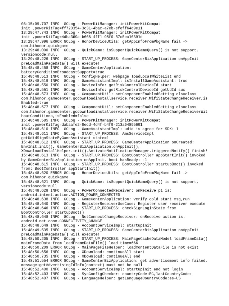 Registro de Errores y Eventos en GameCenter | PDF | Protocolos de comunicaciones | Redes de ...