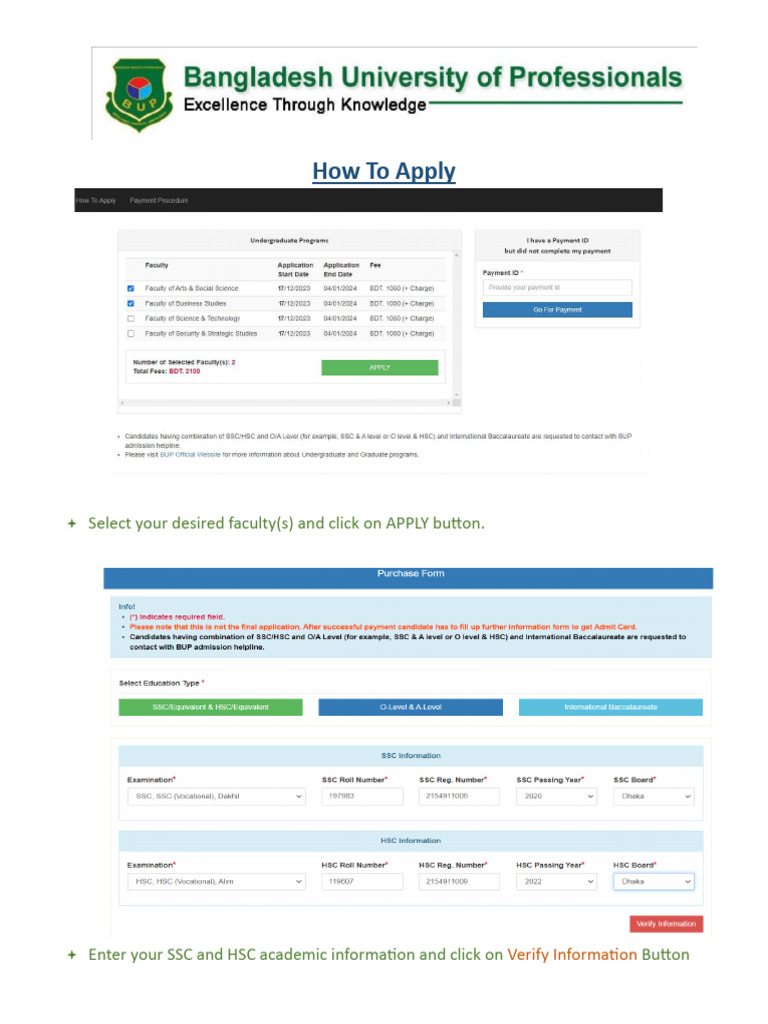 Application Submission Process | PDF