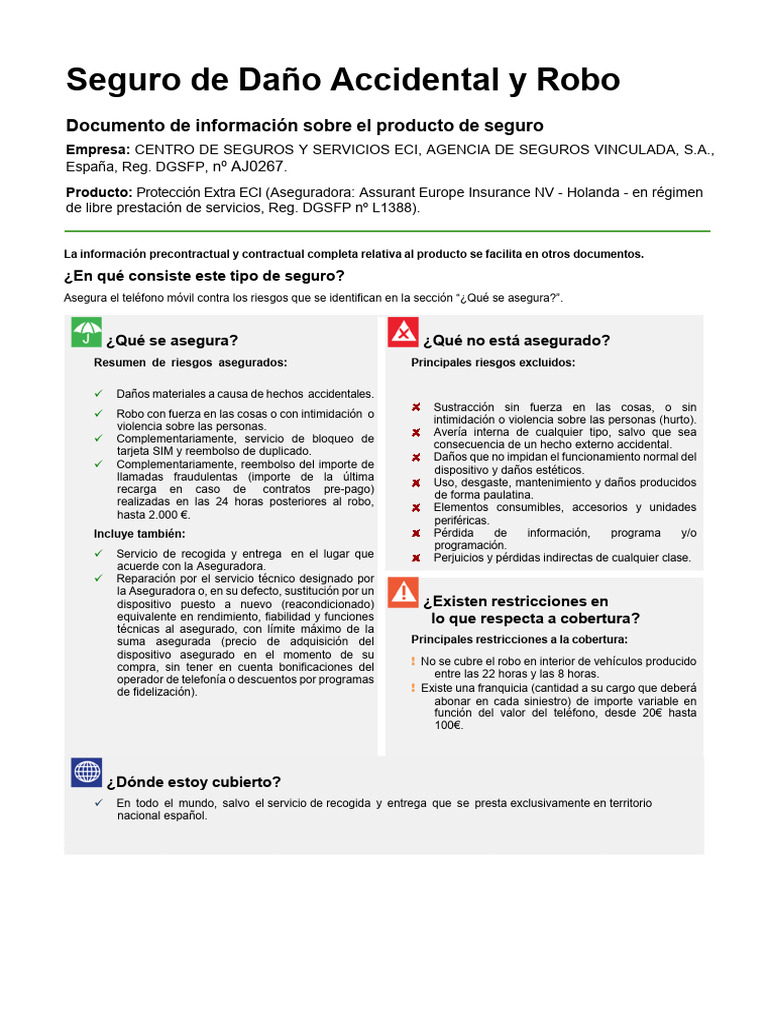 Ipid Proteccion Extra Eci - Pdf#descargar PDF | PDF | Seguro | Robo