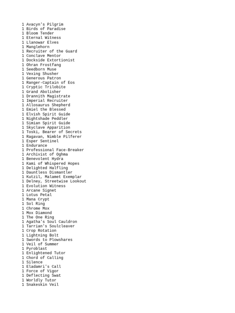 cEDH Marath Will of The Wild by Tristan Cruz | PDF