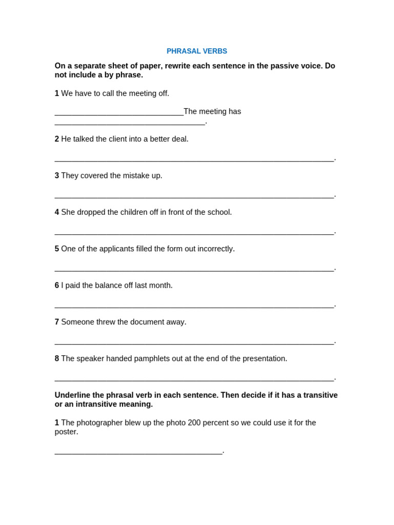 Phrasal Verbs, Activity #2, Brightspace | PDF