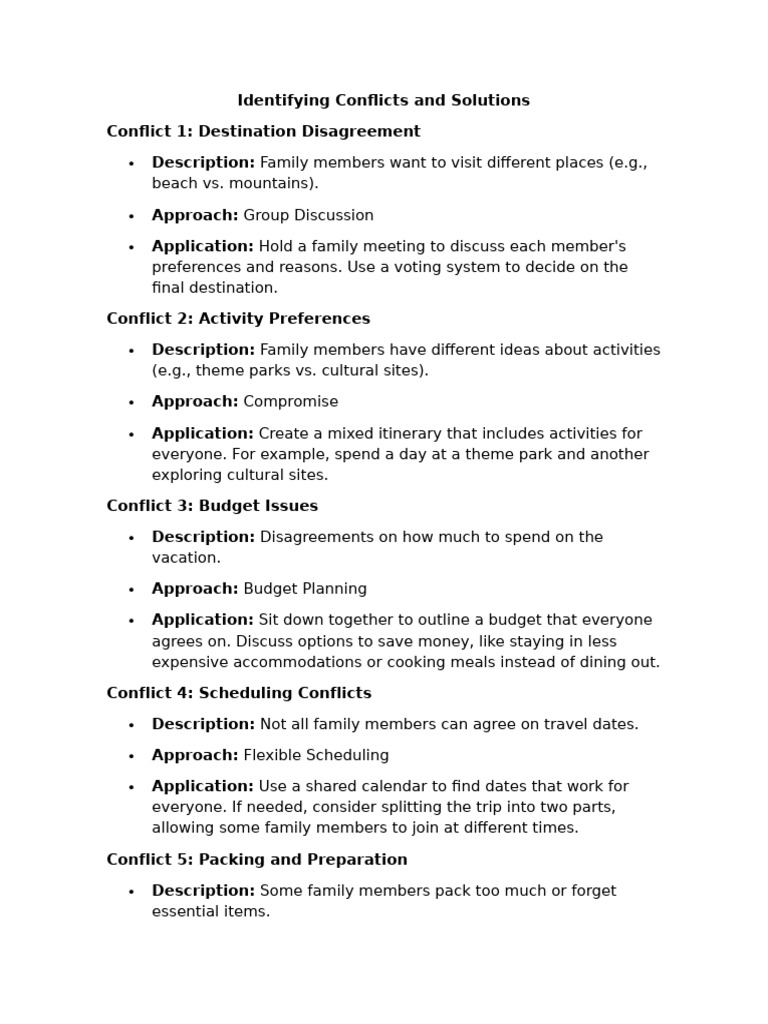 Identifying Conflicts and Solutions | PDF