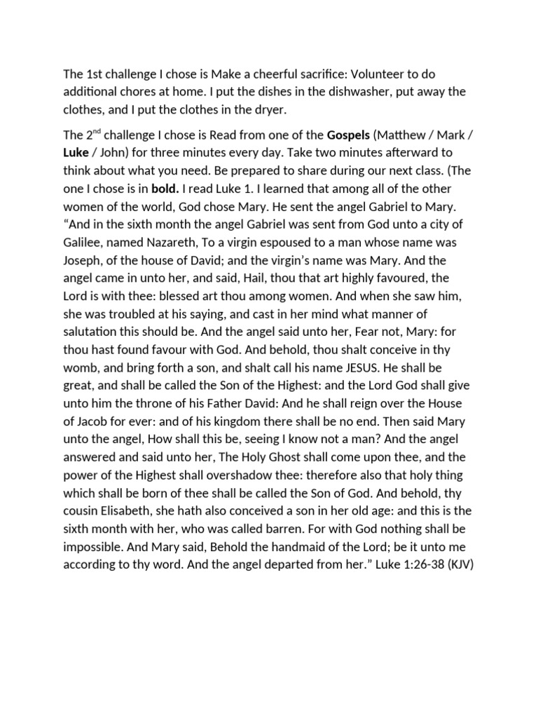 Confirmation Homework | PDF