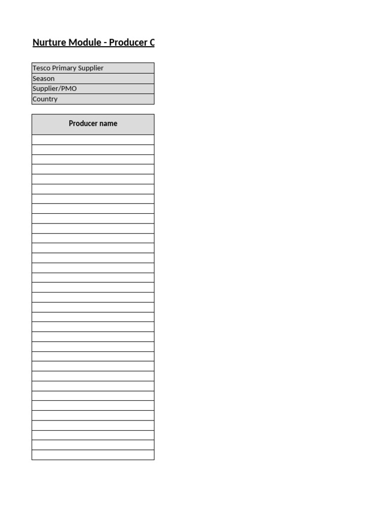 Tesco Producer Confirmation Request Form | PDF