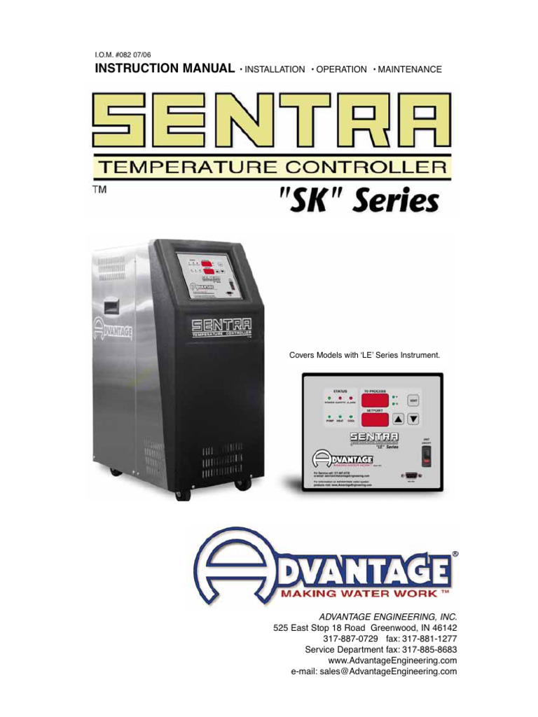 Sentra LE Series Thermolator Manual | PDF | Vacuum Tube | Fuse (Electrical)