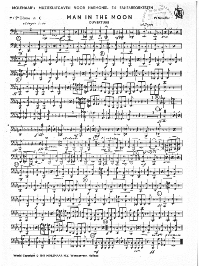 Man in The Moon - Bass BC | PDF